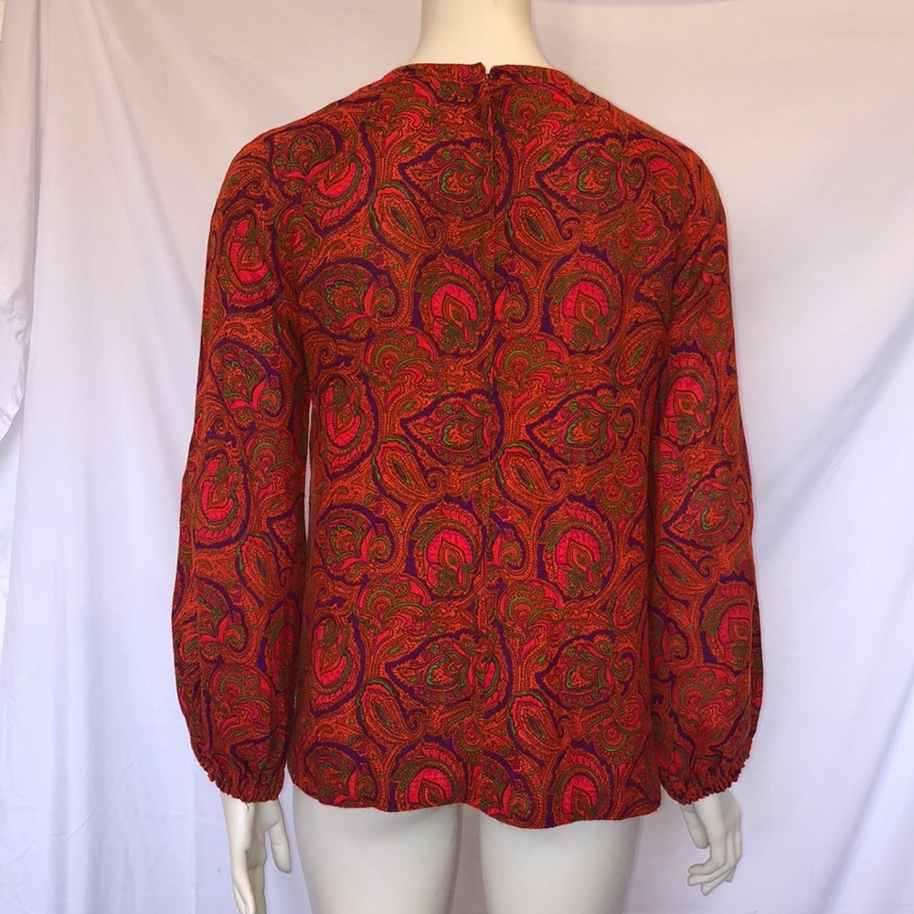 1970s Long Puff Sleeve Blouse Gem